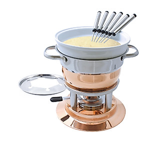 Swissmar Lausanne 11 Piece Copper Plated Fondue Set