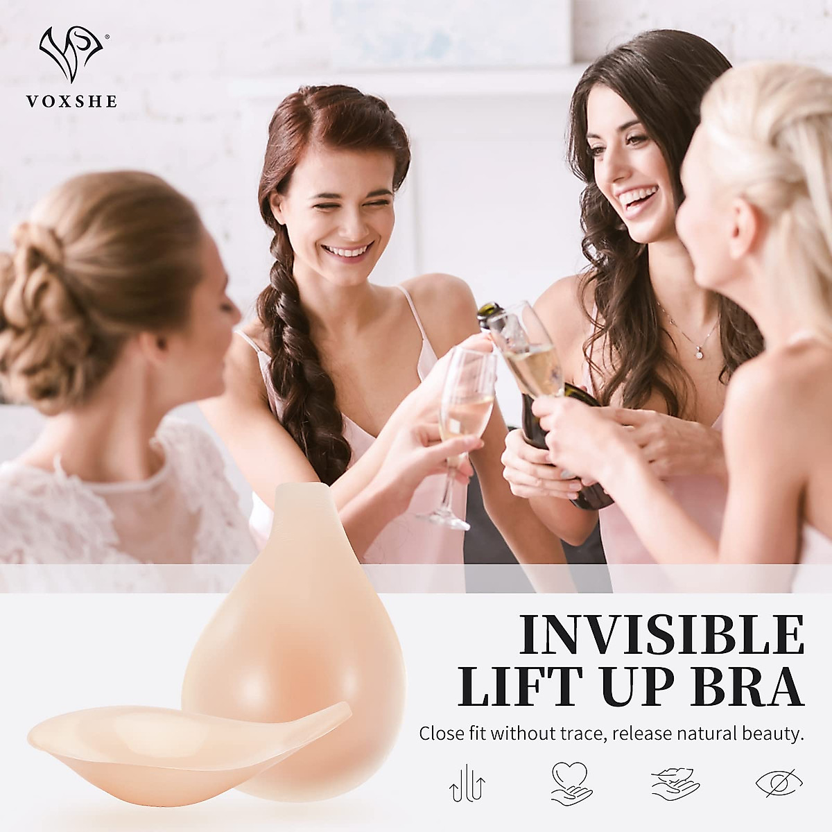 CYEVA Baby Silicone Bottle Brush Cleaner Set, Portable Plastic Handle, 5-Piece Set for Cleaning and Drying Bottles