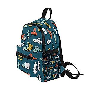 Cute Toddler Backpack Mini Travel Bag Car Childish Truck for Baby Girl Boy Age 3-7