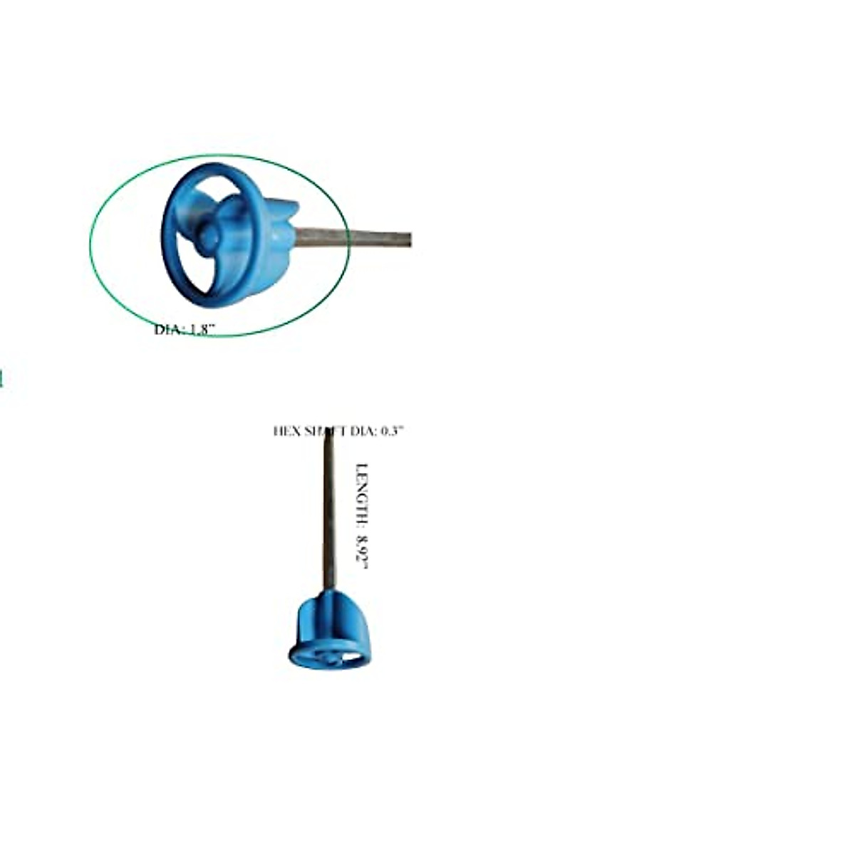 Paint Mixer Drill Attachment for 1-Gallon Containers，Mini Epoxy Cement Power Mixer Stirres Drill Tool for Mixing Quarts or Gallon Mixing Tools(2 Pack)