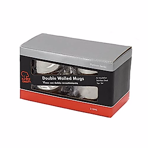 Chef Craft Select Durable Mug, 2 piece set, Stainless Steel