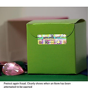 700 Tamper Proof Stickers, Tamper Evident Stickers. Genuine Original Holographic Security Seal, Tamper Resistant Hologram Foil Tape Feature with Serial Numbers. Strong Adhesive. (700 Stickers)