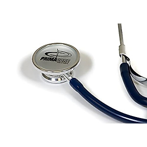 Primacare DS-9290-BL Adult Size 22 Inch Stethoscope for Diagnostics and Screening Instruments, Lightweight and Aluminum Double Head Flexible Stethoscope, Blue