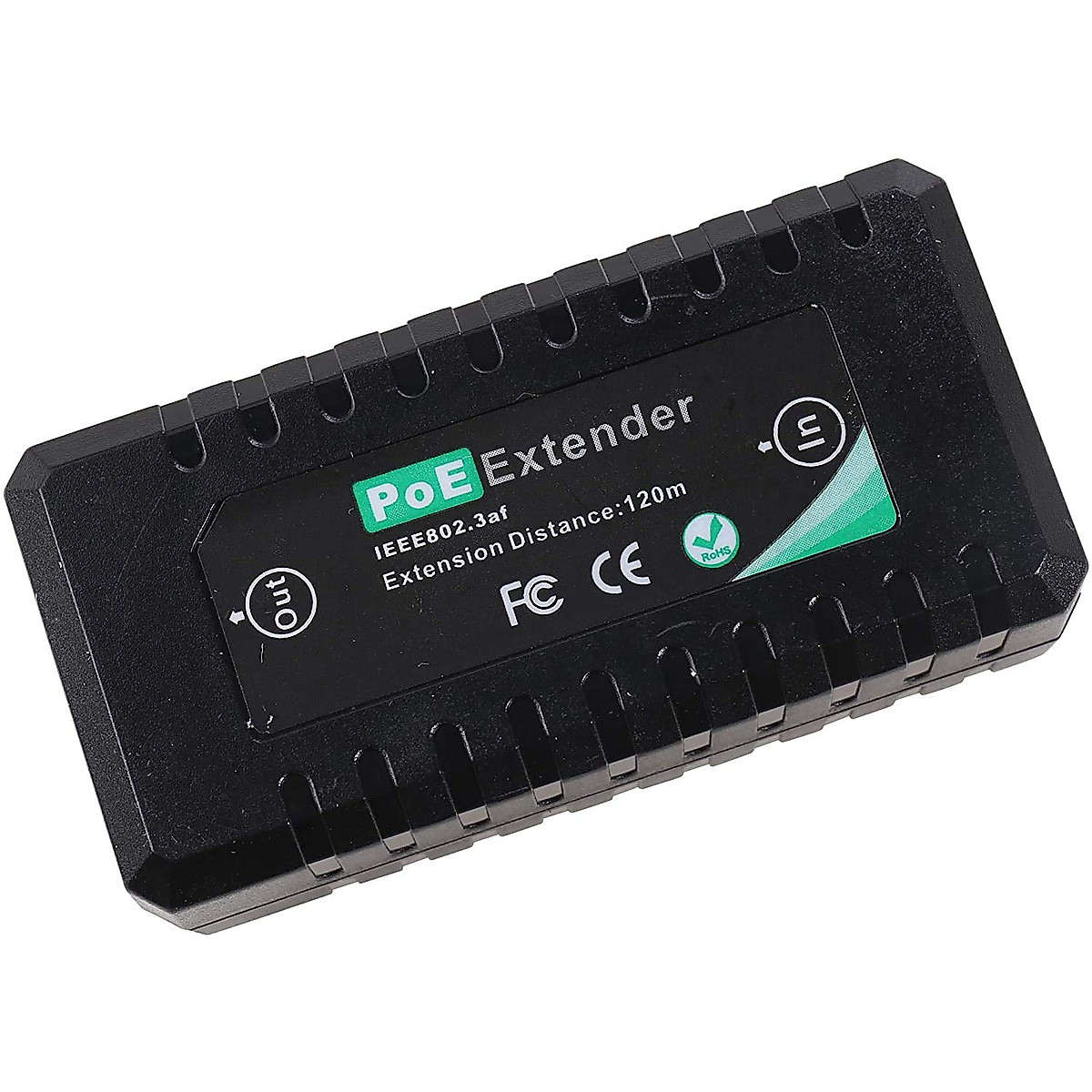 UHPPOTE 1-Port 10/100M PoE Extender IEEE802.3af for Ethernet Security Systems IP Camera