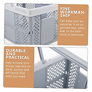 YARNOW 3pcs Picnic Basket Grocery Crate Folding Storage Crate Laundry Basket Camping Basket Collapsible Market Basket Fruit Containers Folding Storage Basket Miscellaneous Pp Toy
