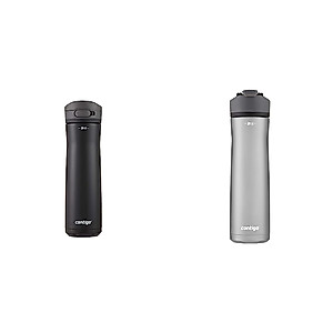 Contigo Jackson Chill 2.0 & Cortland Chill 2.0 Stainless Steel Water Bottles with Spill-Proof Lids | Keeps Drinks Cold for 24 Hours