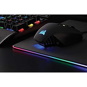 Corsair M65 PRO RGB Optical FPS Gaming Mouse (12000 DPI Optical Sensor, Adjustable Weights, 8 Programmable Buttons, 3-Zone RGB Multi-Colour Backlighting, Xbox One Compatible) - Black
