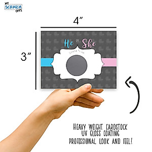 My Scratch Offs Its a Girl Baby Carriage Gender Reveal Party Scratch Off Scratcher Lottery Tickets Cards Family Friends 25 Pack