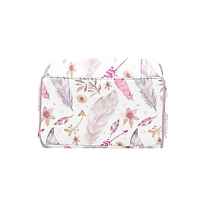 COWSROCK Personalized Mommy Nursing Bags Baby Girl Boy Diaper Bags, With Name Custom Upload the Baby's Name or a Message Feather Arrow Boho Style Diaper Backpack