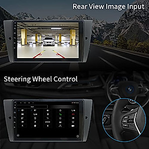 Bruynic 2023 New Version Car Stereo Support Apple CarPlay & Android Auto with GPS,WIFI,Bluetooth,Split Screen Android 12.0 Double Din Car Radio, Compatible with BMW 3 Series 2005-2012(E90/E91/E92/E93)