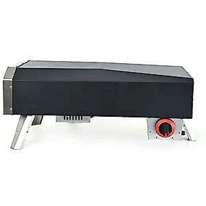 Li Zhen Outdoor Pizza Oven,14in Propane Gas Fired Rotating Pizza Ovens,Portable Gas Pizza Maker with Pizza Stone(14in),Automatic Spinning Pizza Grill,Great for Outdoor,Party,Garden,Family Gather