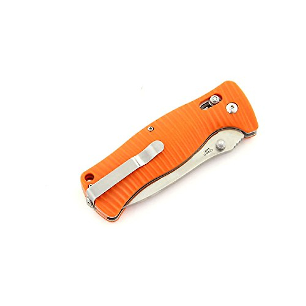 Ganzo G720-OR Tactical Pocket Folding Knife 440C Stainless Steel Blade G10 Anti-Slip Handle with Clip Fishing Hunting Outdoor Folder EDC Pocket Knife (Orange)