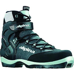 Alpina BC-1550 Back-Country Nordic Cross-Country Ski Boots, for use with NNN-BC Bindings, Black/Silver, 36