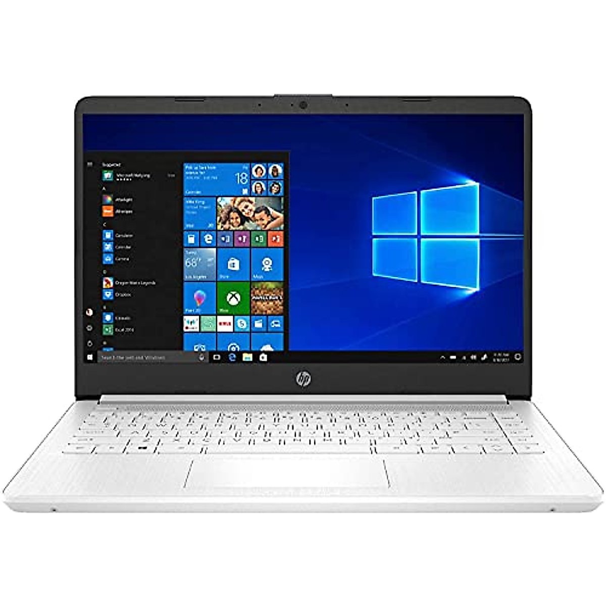 2020 HP 14" HD (1366 x 768) Thin and Light Laptop PC, Intel Celeron N4020 Dual-Core Processor, 4GB DDR4 Memory, 64GB eMMC, HDMI, WiFi, Bluetooth, Windows 10 S, 1 Year Microsoft 365, Snowflake White
