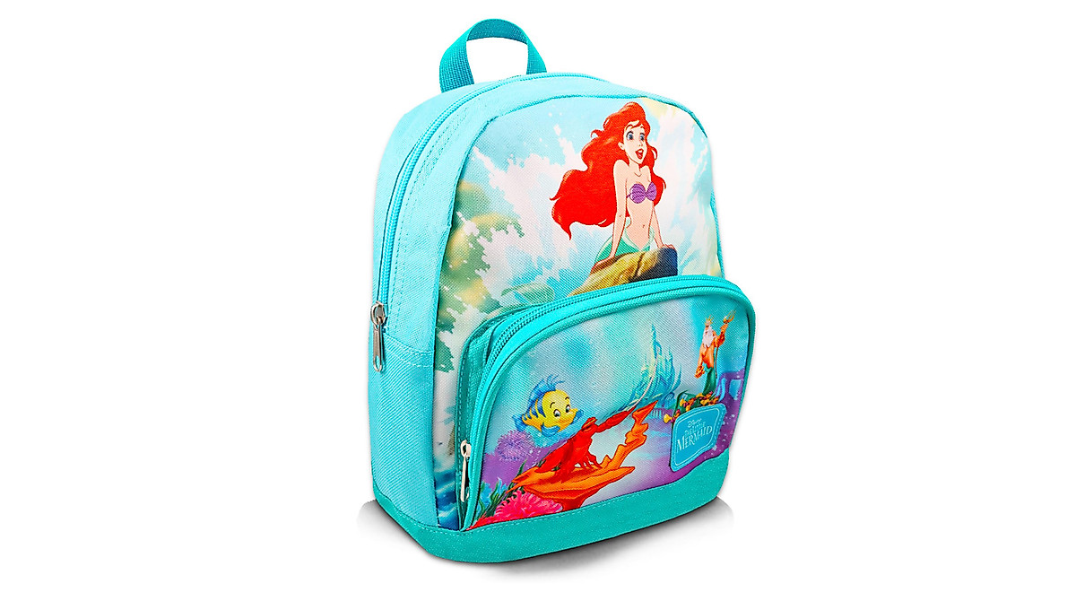 The Little Mermaid Mini Backpack Set - 10” Canvas Ariel Backpack