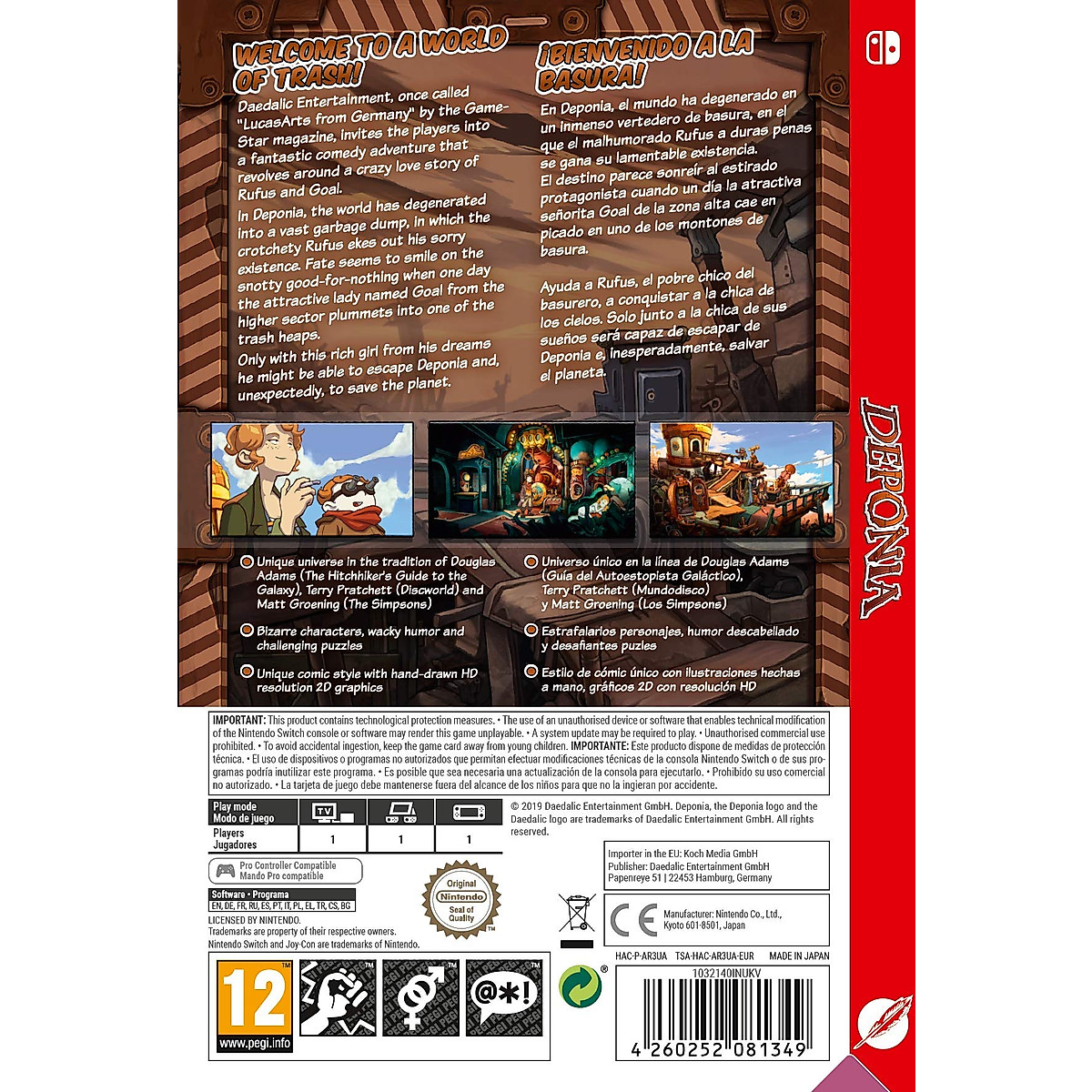 Deponia NSW (Nintendo Switch)