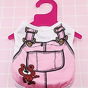 POPETPOP 10 Pack Dog Clothes Hangers- Pet Hangers Dog Apparel Kids Clothes Hangers Accessories for Small Dog Cat Clothes