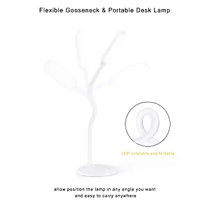 BritMo Led Cordless Desk Lamp, Rechargeable 3500mAh Battery Operated Reading lamp with Eye-Caring, Stepless Dimming Brightness, 3 Color Temperatures, Auto Timer Table Lamp for Office Bedroom (White)