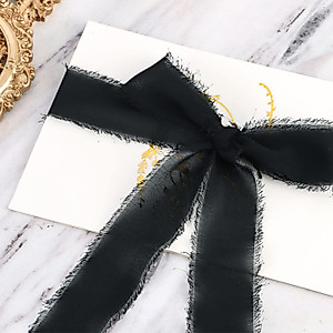 SHUNSTONE Mixed Pink Chiffon Ribbon Fringe Silk Ribbon 1.5" x 7Yd Dusty Rose Mauve Ribbon for Gift Wrap, Wedding Decoration, Invitation, Greeting Card, Bridal Bouquet, DIY Craft (3 Rolls 21 Yards)