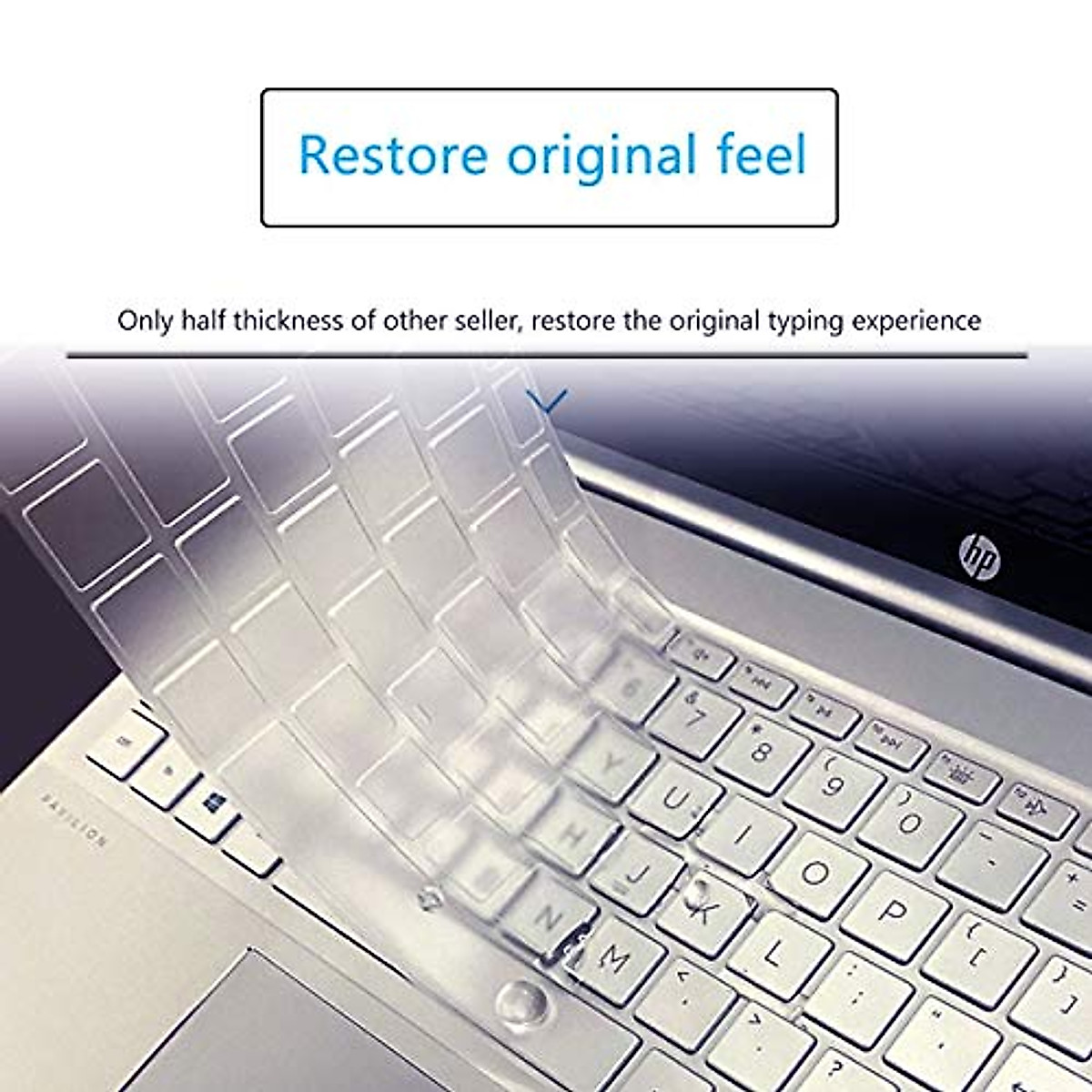 Keyboard Cover for HP 15-EH Laptop 15.6" Model 15-eh0010nr 15-eh0015cl 15-eh0095nr 15-eh0097nr eh0177ng |2021 HP Pavilion 15.6" Laptop Model 15-eg 15z-eh 15-eg0154ng US Layout Keyboard Cover -TPU