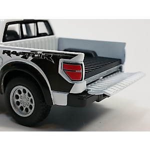 KiNSMART 2013 Ford F-150 SVT Raptor Supercrew White1:46 Scale 5" Die Cast Metal Model Toy