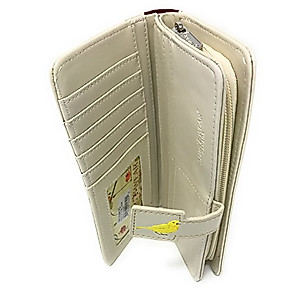 Shag Wear Bird Wallet for Women 7" (Book of Birds Beige)