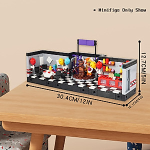 MOOXI-MOC FNAF Stage Building Set,Creative Cute Building Blocks Children Kits,Halloween for Kids(745pcs)