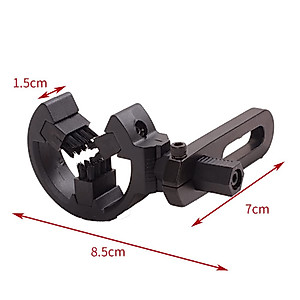 SOPOGER Archery Arrow Rest Capture Whisker Brush Biscuit Arrow Rest for Compound Bow/Recurve Bow Hunting Target Shooting Left and Right Hand (Black)