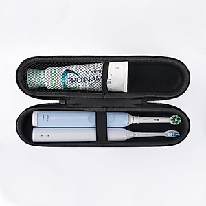 Linkidea Electric Toothbrush Travel Case Holder, Battery Toothbrush Carry Bag Compatible with Oral-b Pro 1500 8000, Philips Sonicare 4100, 5100, 6100, 9900