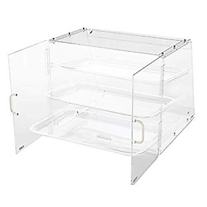 Winco 3-Tier Pastry Display Case, Acrylic Medium