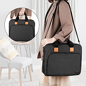 LUXJA Embroidery Project Bag, Embroidery Kits Storage Bag (Bag Only), Black