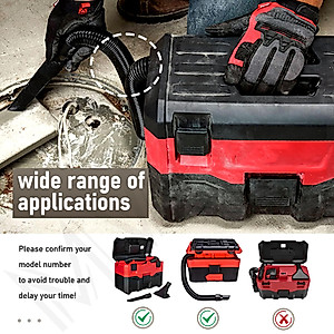 MWEDP 14-37-0105 Vacuum Hose Compatible with Milwaukee M18 Vacuum 0970-20 0880-20 0780-20 (Internal Storage), Fits 18V/28V Wet/Dry Vac Hose Assembly