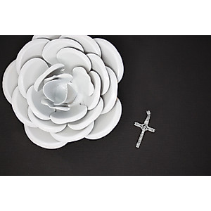 CaliRoseJewelry Sterling Silver INRI Crucifix Jesus on The Cross Pendant