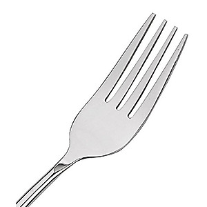 Ximkee 8 Pieces, Korean Stainless Steel Rice Spoon/Soup Spoon/Coffee Spoon - Long-handled Great Circle (Forks)