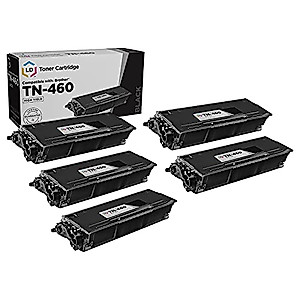 LD Products Toner Cartridge Replacement for Brother TN460 High Yield (Black, 5-Pack) Compatible with Multi-Function: MFC-1260, MFC-1270, MFC-2500, MFC-8300, MFC-8500, MFC-8600, MFC-8700, and MFC-9600