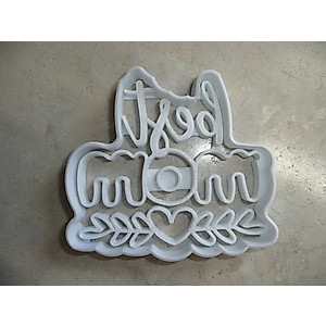 BEST MOM WITH HEART MOTHERS DAY CELEBRATION LOVE COOKIE CUTTER MADE IN USA PR3475
