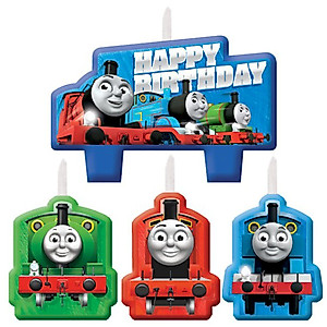 Thomas the Train Tank Engine (Thomas & Friends) Kids Birthday Party Candle Set
