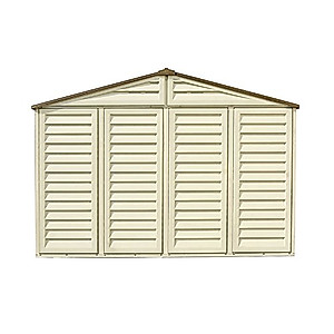 WoodBridge Plus 10 ft. x 10 ft. Vinyl Outdoor Garden Storage Shed