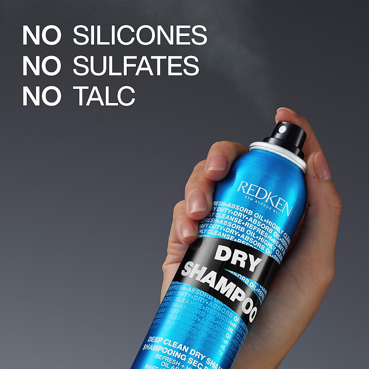 REDKEN Dry Shampoo, Instantly Refreshes Hair and Absorbs Oil Between Washes, For All Hair Types, Deep Clean, 91 g