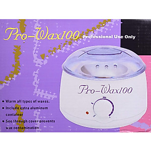 PRO-WAX 100 Hot Wax Heater/Warmer Salon Spa Beauty Equipment for Hard Strip Waxing 400ML, White