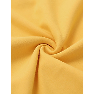 SweatyRocks Sweatshirt Women Pink Alien Patch Drop Shoulder Long Sleeve Shirt (Medium, Gold)