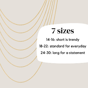 KISPER Italian 18K Gold Plated 925 Sterling Silver Diamond Cut Box Link Chain Necklace – for Women & Men with Spring Ring Clasp – Made in Italy, 20"