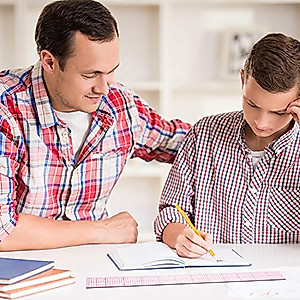 4 Pieces Clear Plastic Ruler Grid Ruler Transparent Ruler Metric Ruler Plastic Straight Measuring Tool Ruler Set for Clothes Design Sewing, 6 Inches, 12 Inch, 15 Inch