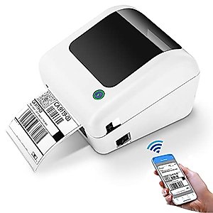 JADENS Bluetooth Thermal Label Printer - Shipping Label Printer for Shipping Packages&Postage, Wireless Printer for iPhone, Android&PC, Compatible with Amazon, Ebay, USPS, 4x6 Label Maker Machine