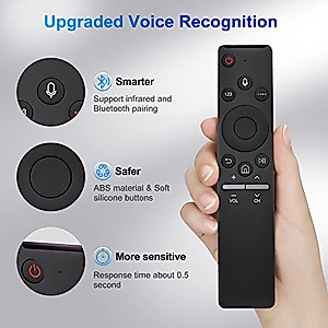 Voice Replacement for Samsung-Smart-TV-Remote, New Upgraded BN59-1266A Samsung Remote Control, with Voice Function for All Samsung TVs
