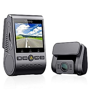 VIOFO A129 Duo Dual Lens Dash Cam Full HD 1080P 140° Wide Angle Front and Rear Dashboard Camera w/GPS WiFi, Parking Mode, Supercapacitor, Low Light Vision G-Sensor
