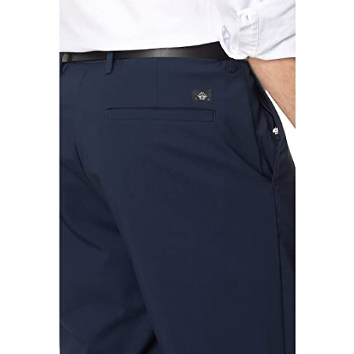 Dockers Men's Signature Go Straight Fit Khaki Smart 360 Tech Pants (Regular and Big & Tall), (New) Navy Blazer, 36W x 34L