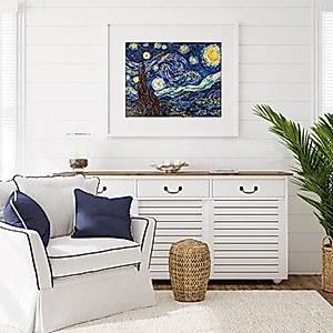 DIAMOND DOTZ Starry Night Van Gogh Diamond Painting Kit 20" x 16" Full Drill