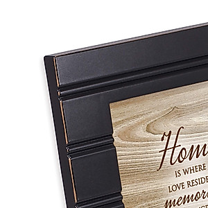 Cottage Garden Home Is Where Love Resides Black Beaded Board 5 x 7 Table Top and Wall Photo Frame