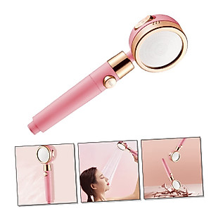 DOITOOL 1pc Booster Shower Rainfall Shower Head Low Flow Shower Head Handheld Shower Faucet Shower Head with Handheld Bathroom Accessory Abs Engineering Plastics Water Nozzle Adjustable